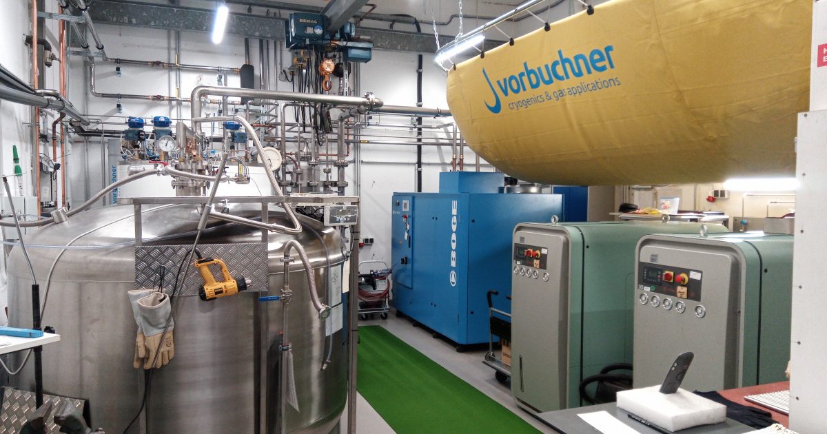 Helium Liquefication Plant VL100 & Recovery | Vorbuchner GmbH